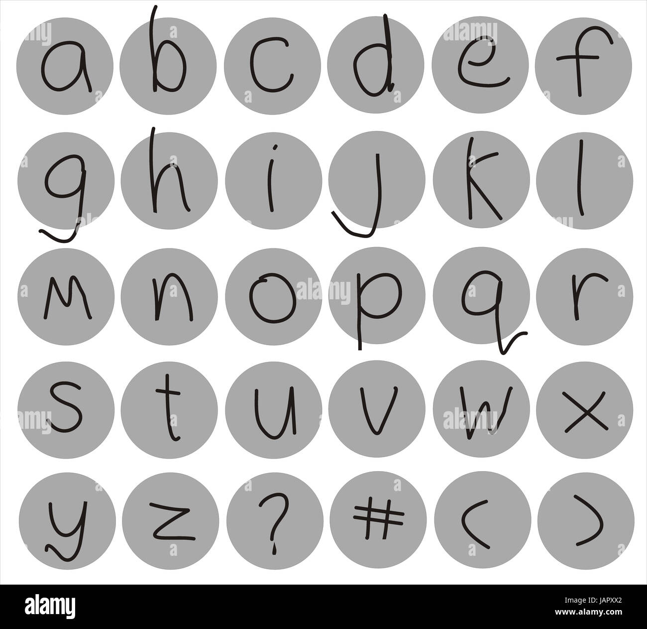 Circles on gray Cut Out Stock Images & Pictures - Alamy