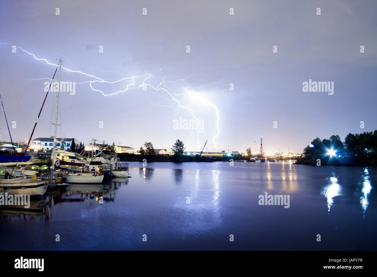 Lightning strikes over hi-res stock photography and images - Alamy