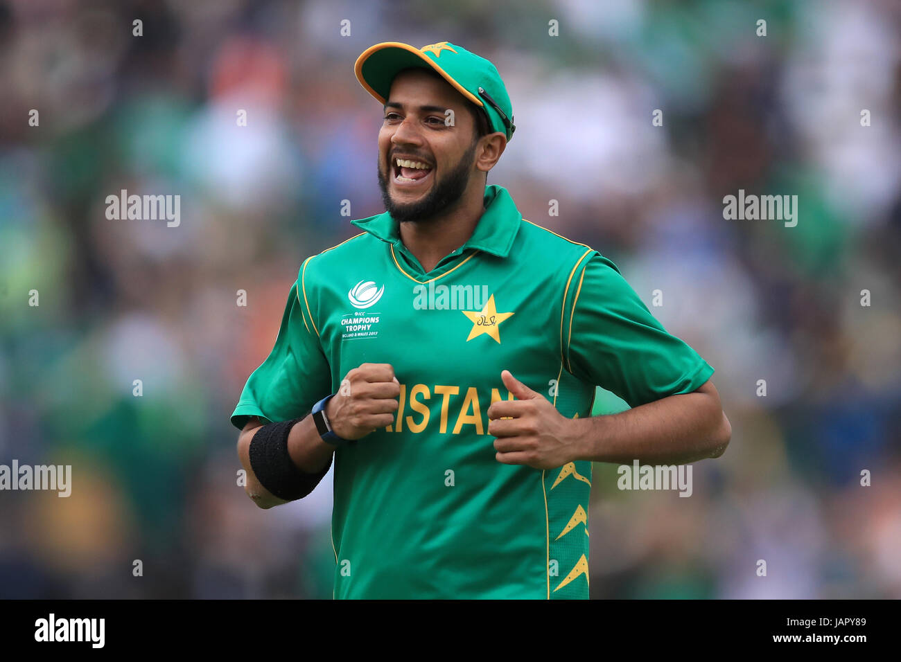 Pakistan's Imad Wasim during the ICC Champions Trophy, Group B match at ...