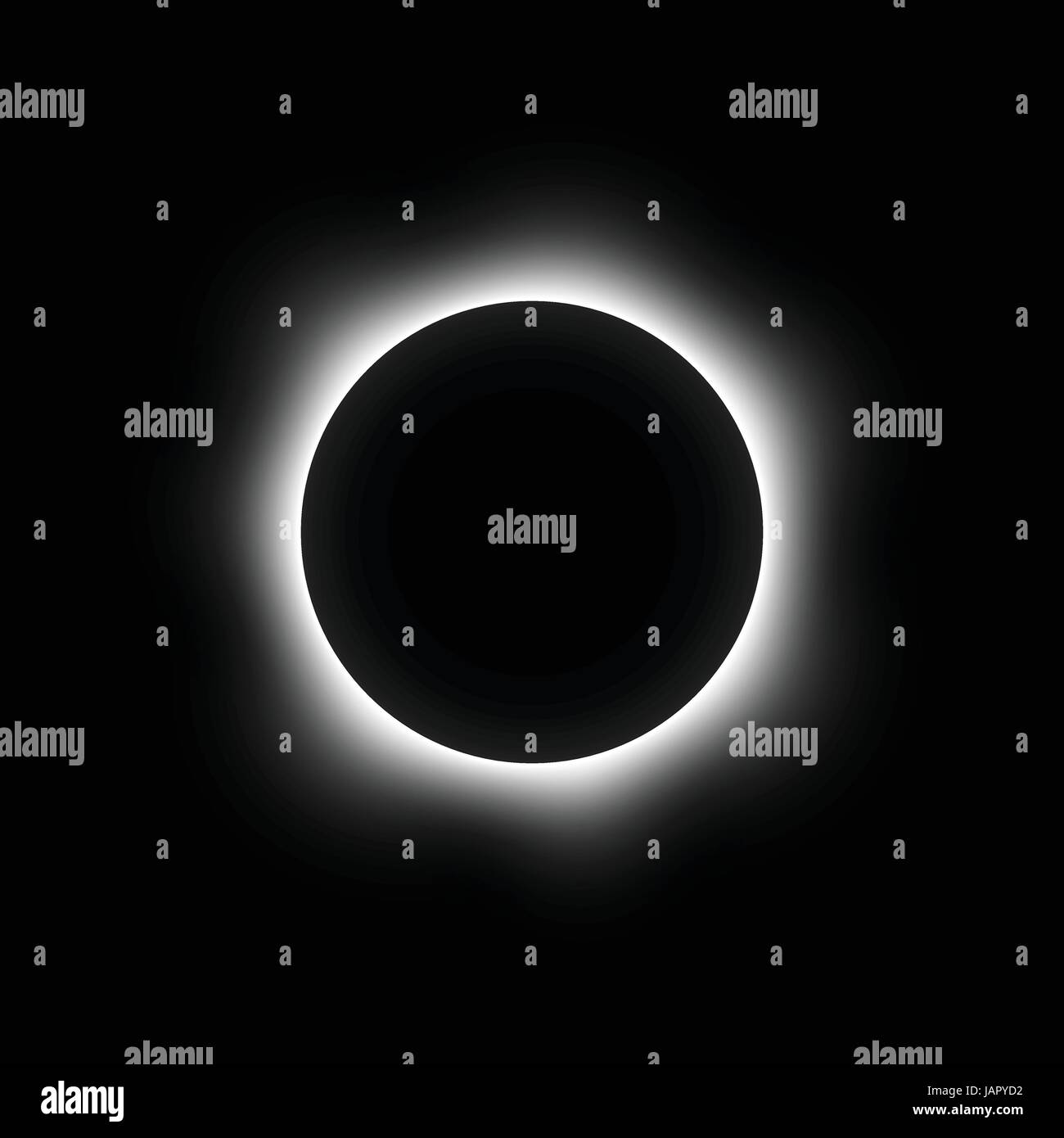 Total eclipse of the sun . Vector Stock Vector Image & Art - Alamy