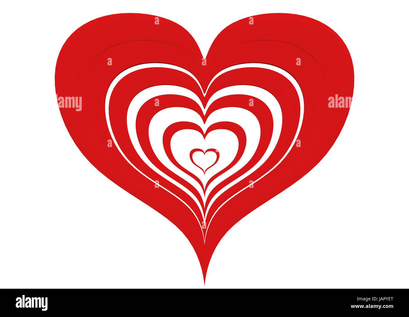a heard in red with gradient of heards Stock Photo - Alamy