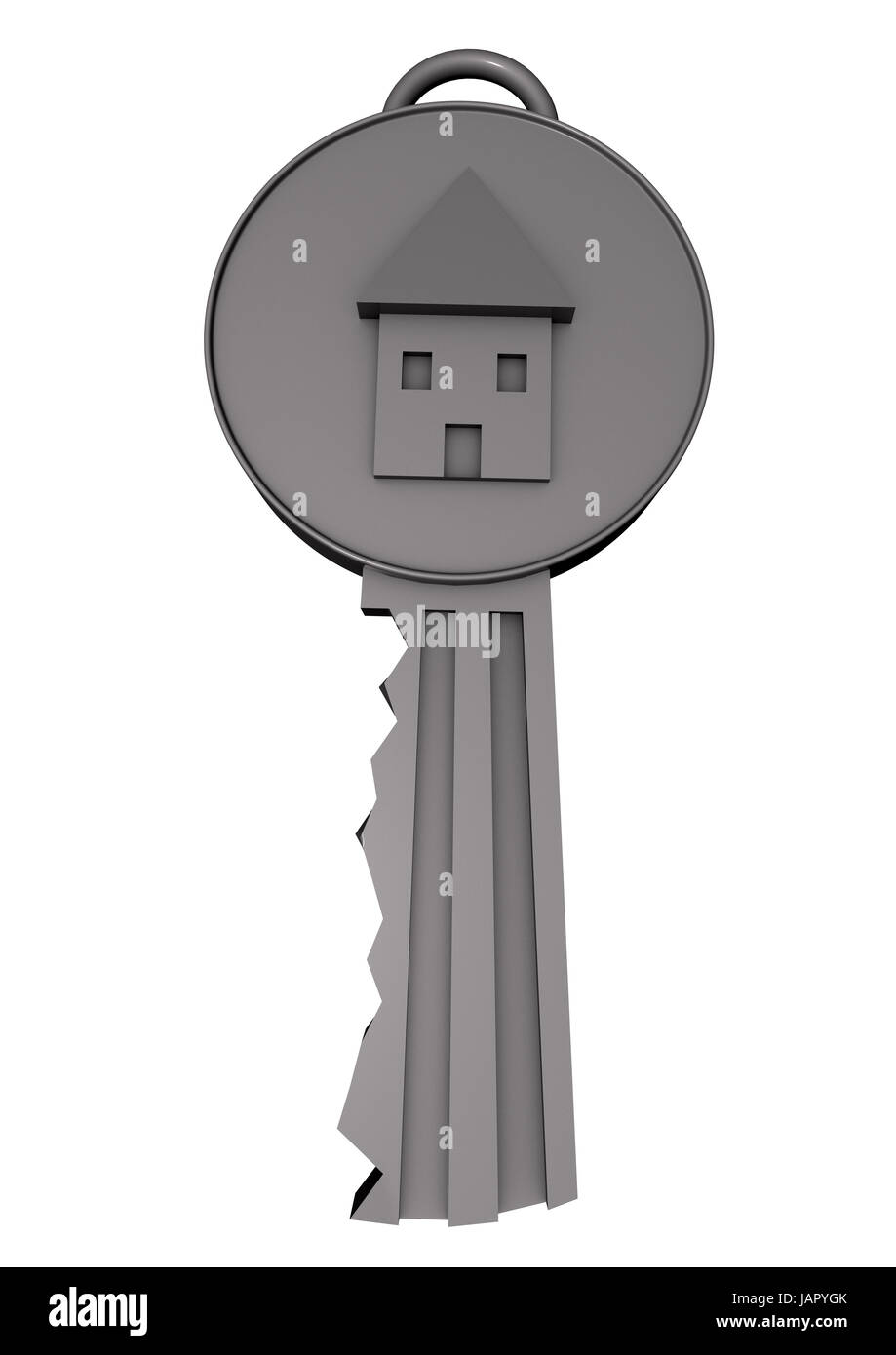 Sign key inside security Cut Out Stock Images & Pictures - Alamy