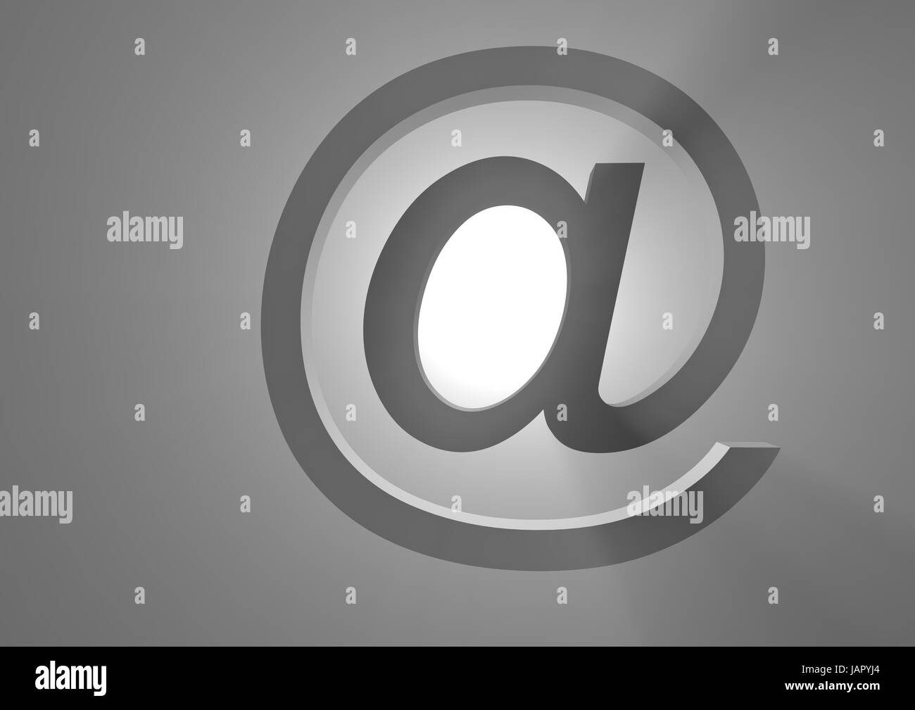 a gray mailing sign in the backlight Stock Photo - Alamy