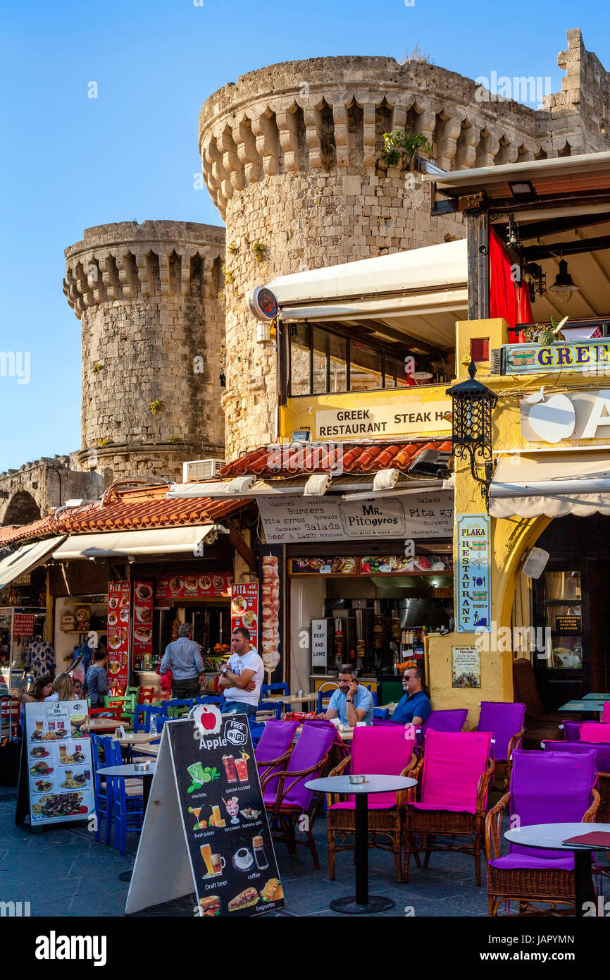 Rhodes town square hi-res stock photography and images - Alamy