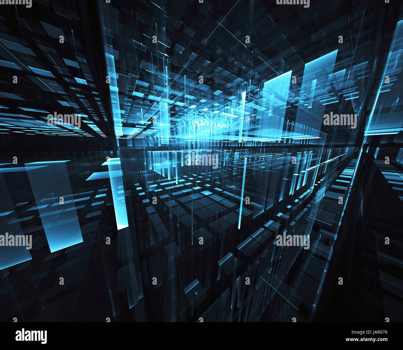Abstract technology illustration, 3D illustration Stock Photo - Alamy