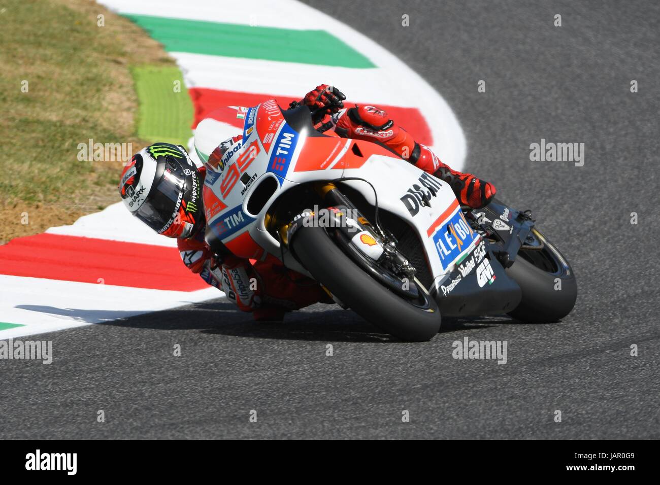MUGELLO - ITALY, JUNE 3: Spanish Ducati rider Jorge Lorenzo at 2017 ...
