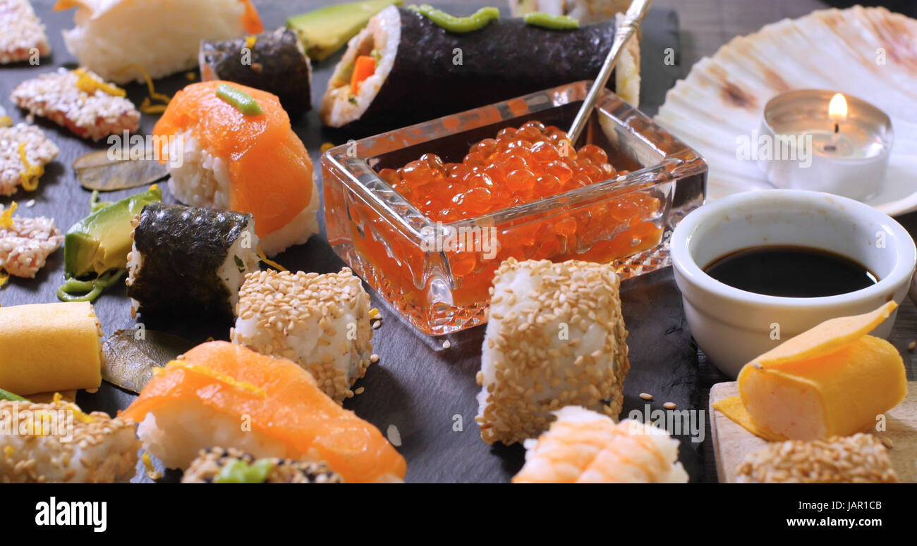 Push sushi hi-res stock photography and images - Alamy