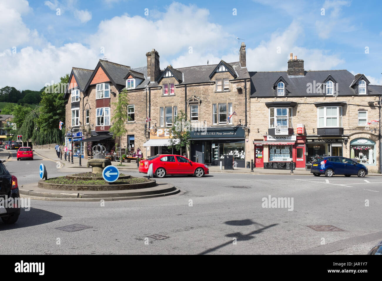 Matlock town centre in the Derbyshire Peak District Stock Photo - Alamy