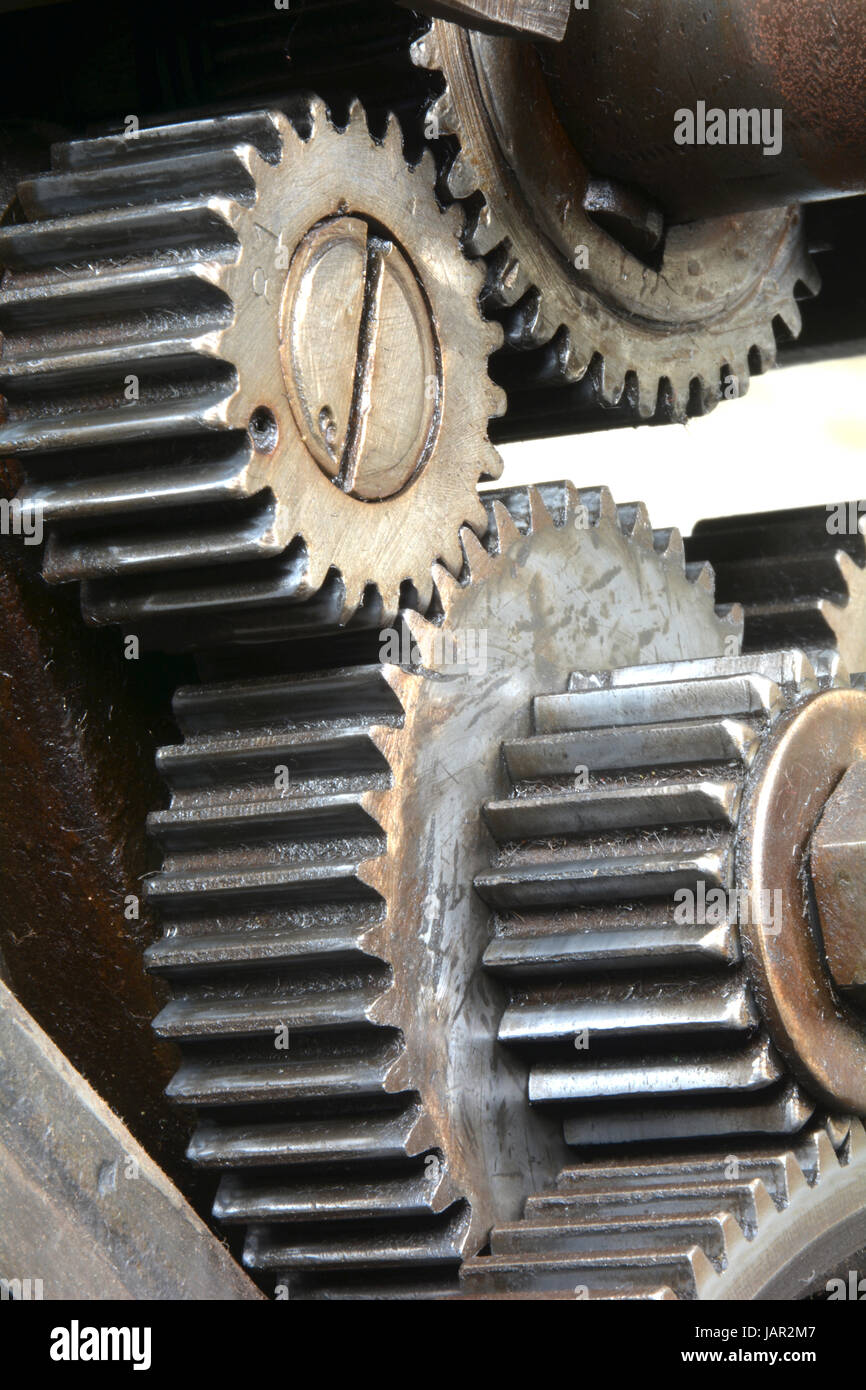 gears of a machine in the technology museum magdeburg Stock Photo - Alamy