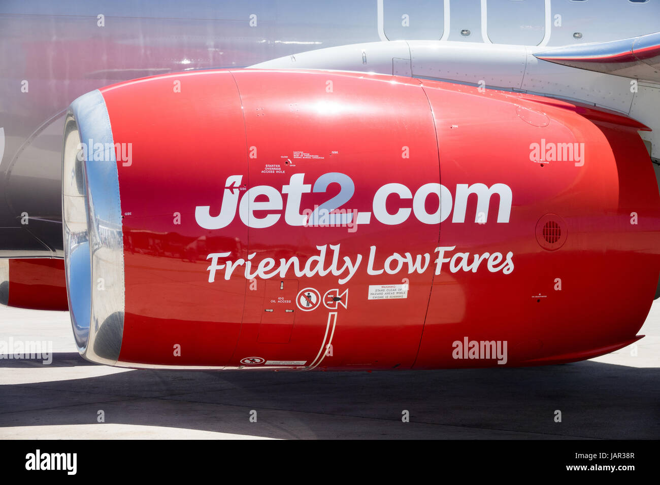 Passengers boarding a jet2.com aircraft at Ibiza airport Stock Photo ...