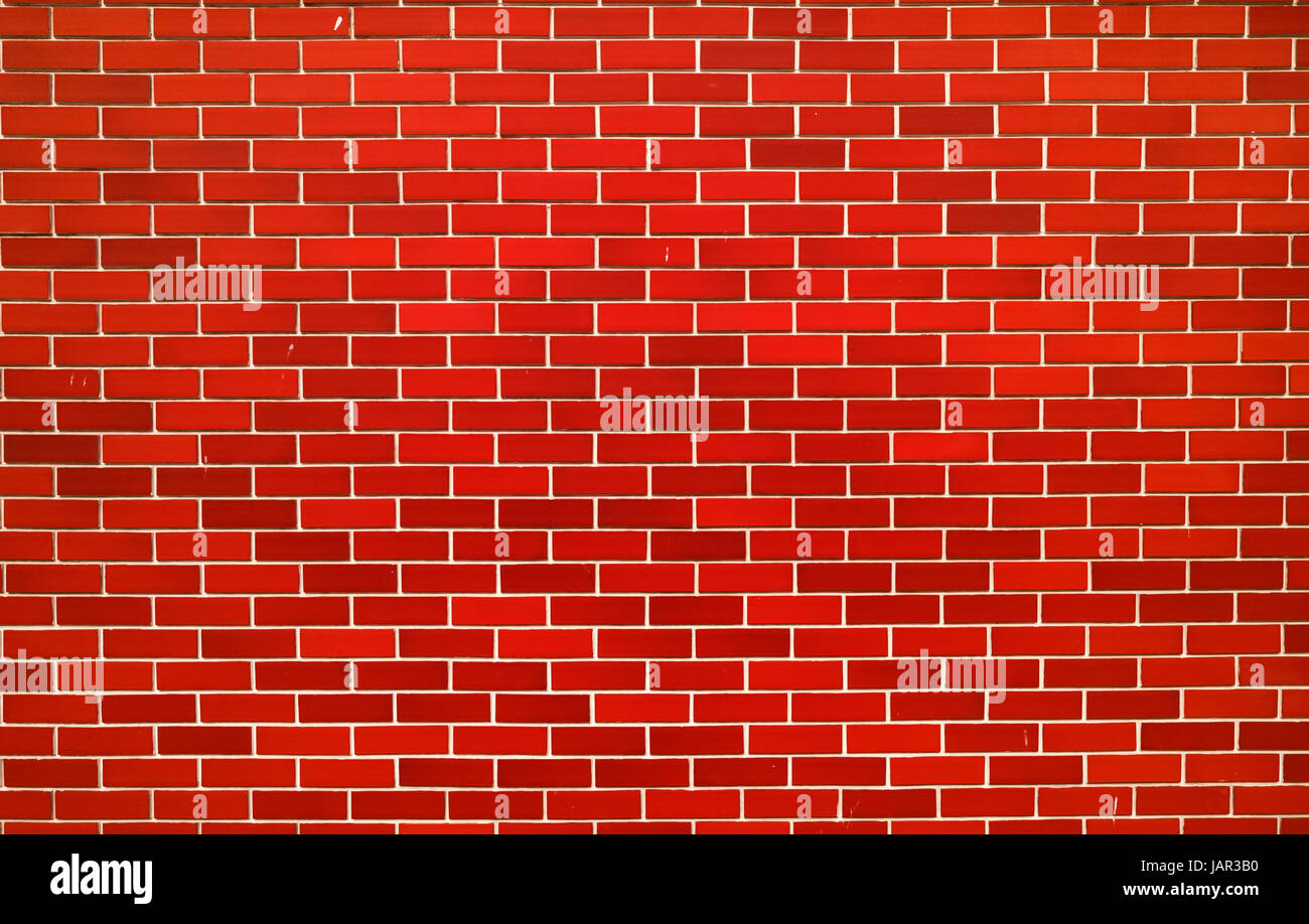 Modern red brick wall Stock Photo - Alamy