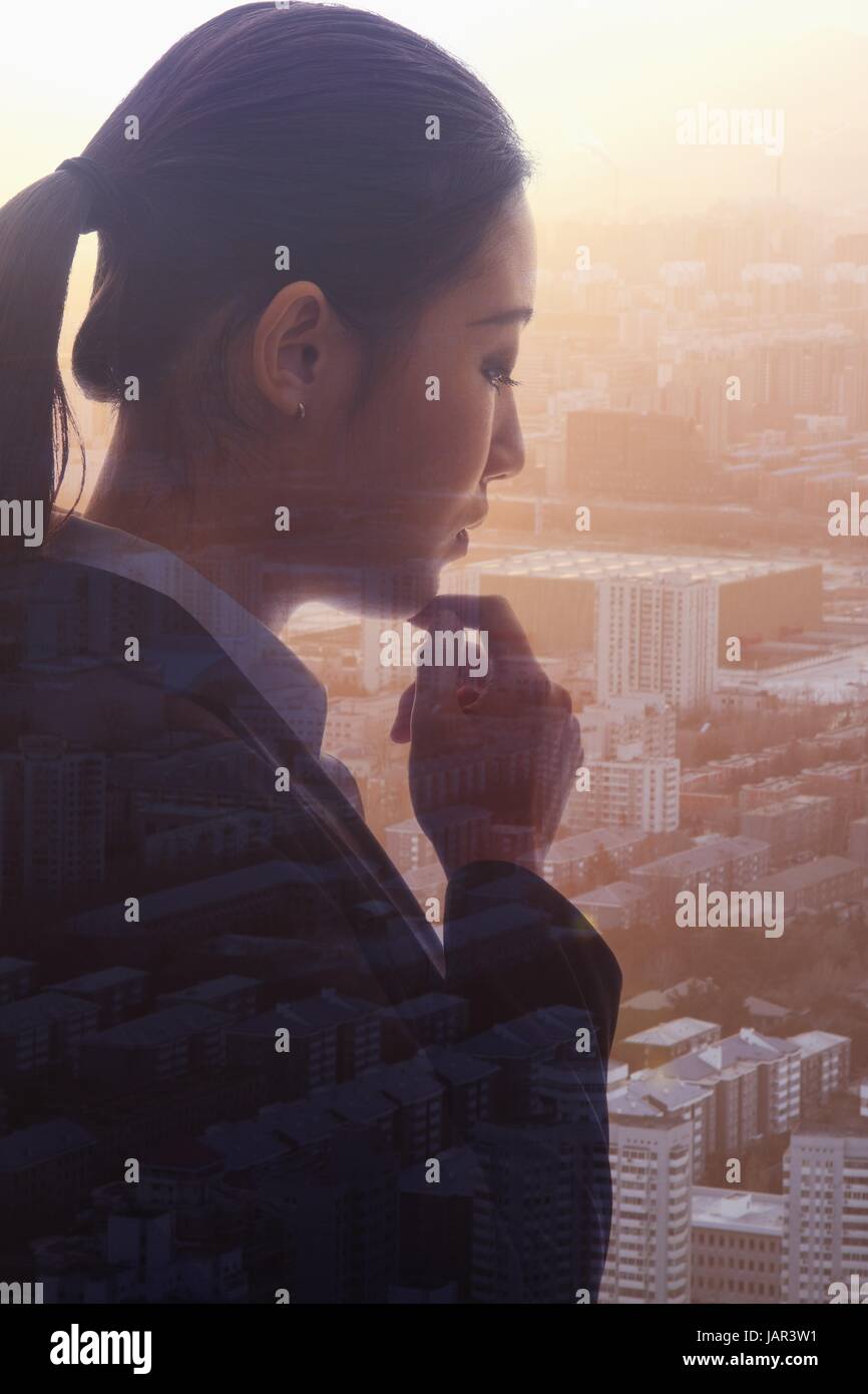 Digital image multiple profile hi-res stock photography and images - Alamy