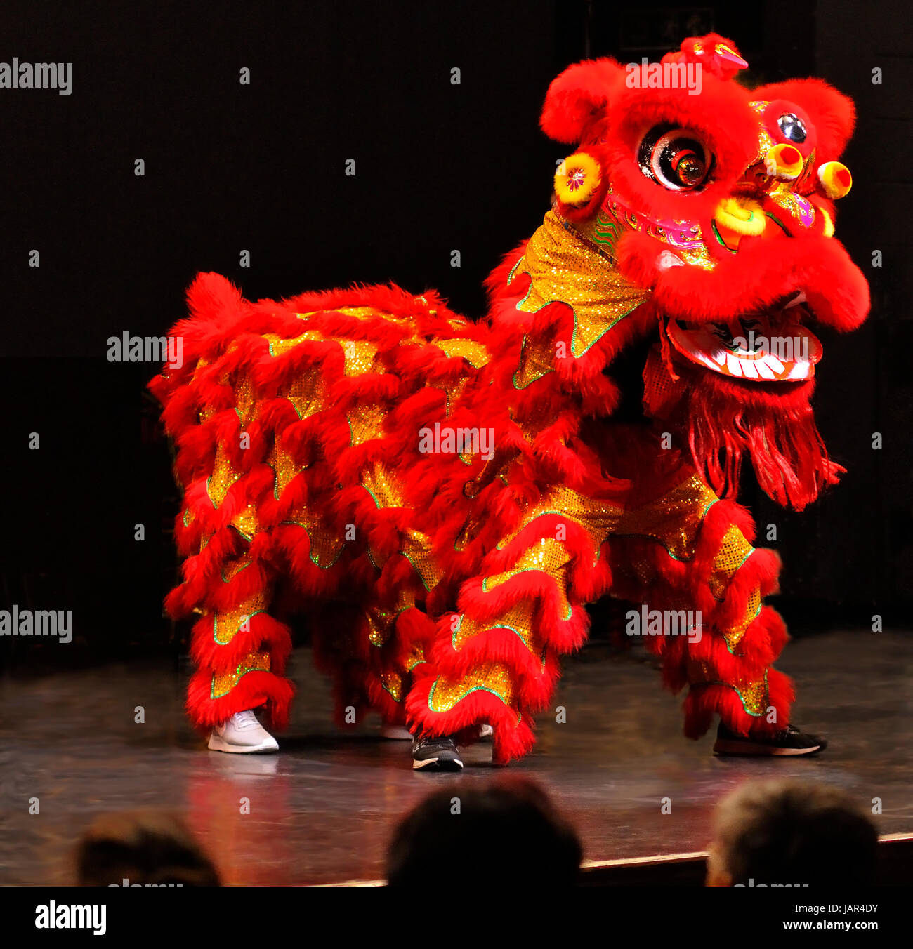 Lion dance team hi-res stock photography and images - Alamy