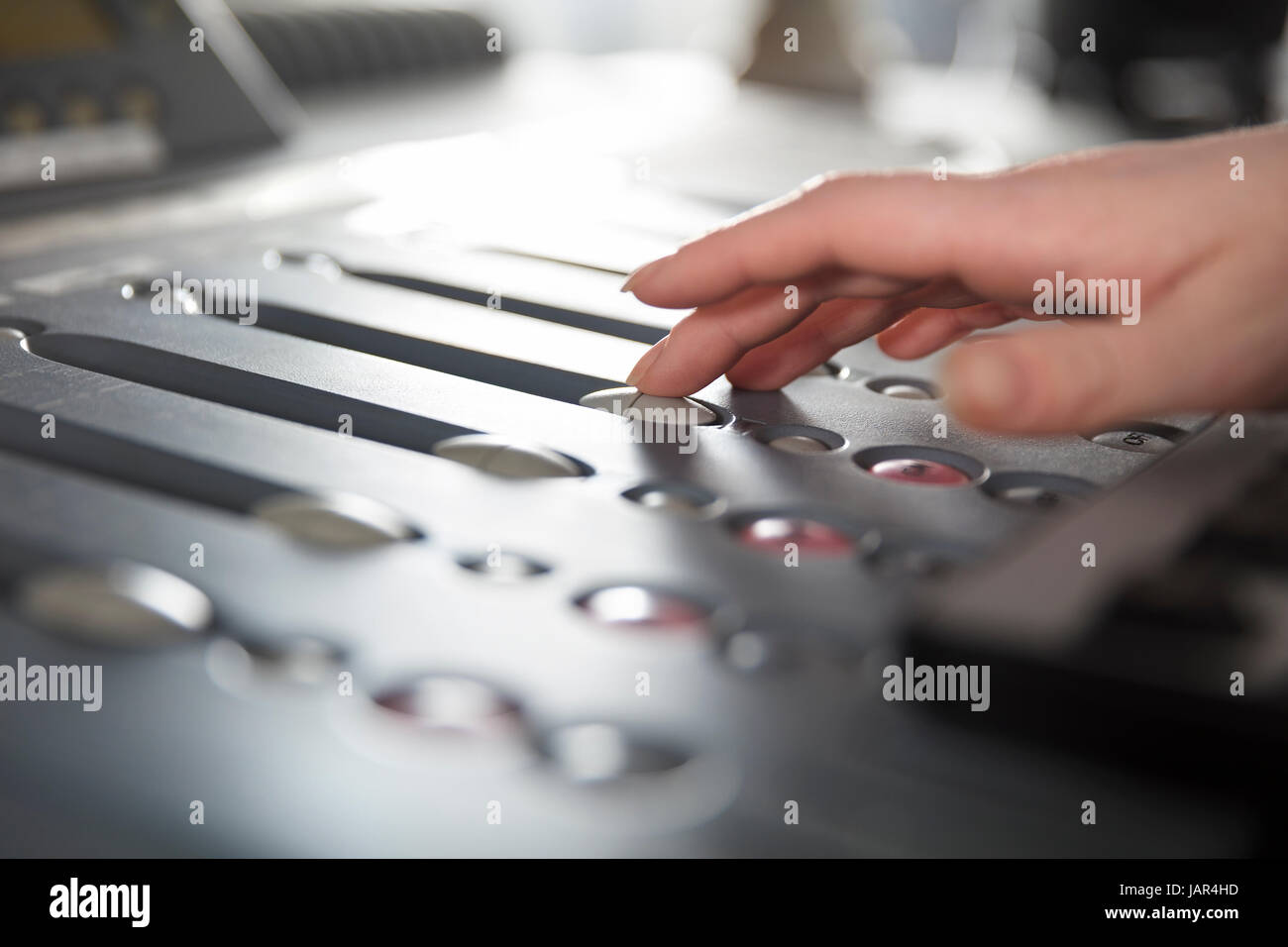 Woman radio host in hi-res stock photography and images - Alamy