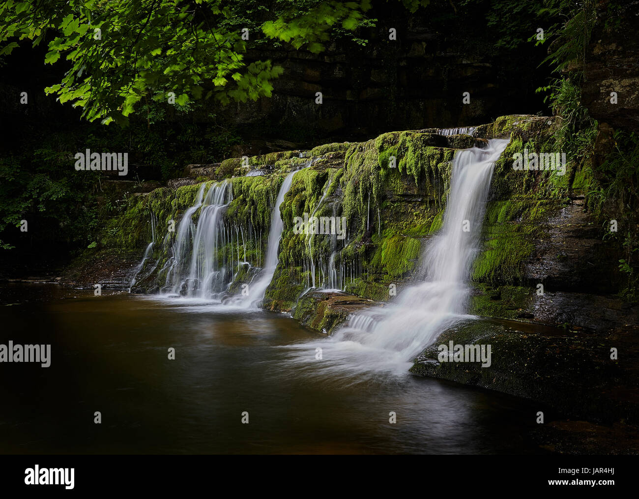 Cotter Force is beatifull litte waterfall outside Hawes in the ...