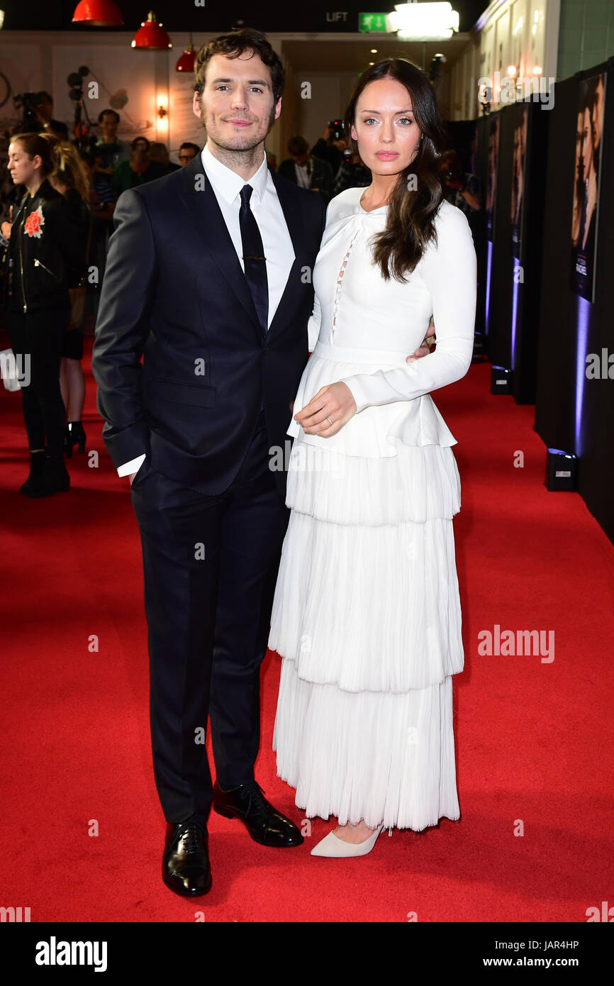 Sam Claflin and Laura Haddock attending The world premiere of My Cousin ...