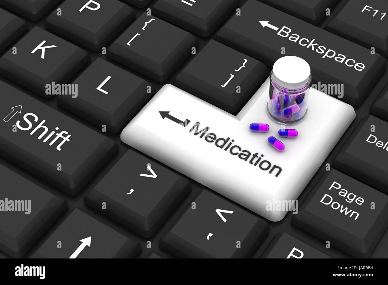 medication enter key Stock Photo - Alamy