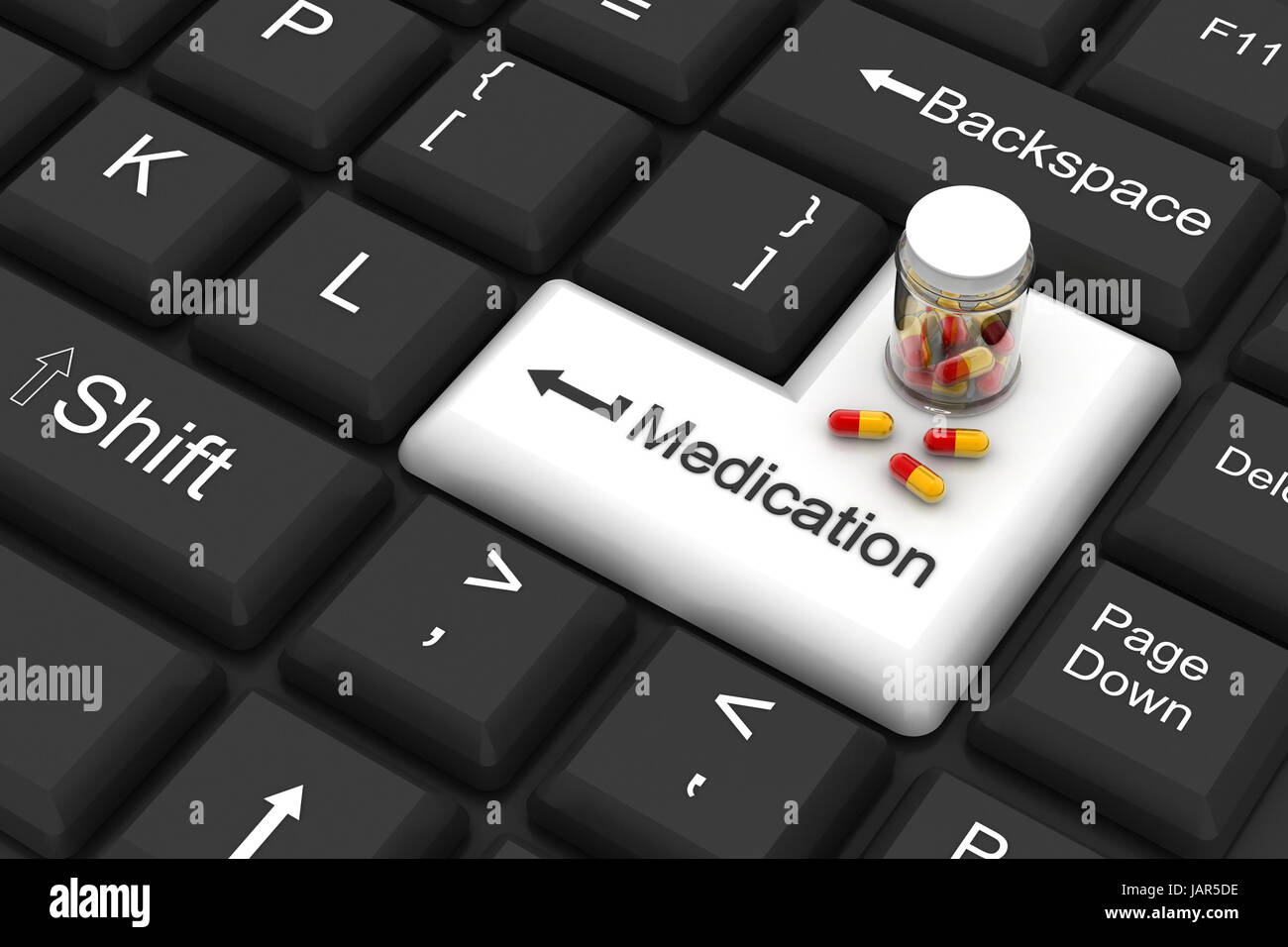 medication enter key Stock Photo - Alamy