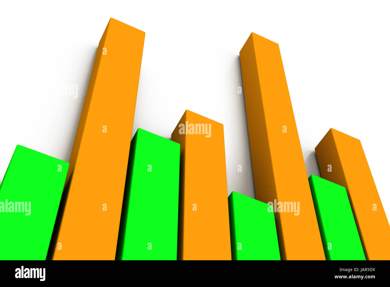 Business graph 3d Stock Photo - Alamy
