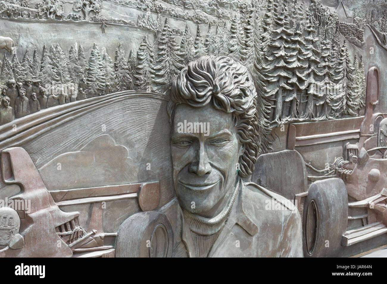 The memorial to the memory of Thomas Maldwyn Pryce a formula one racing ...