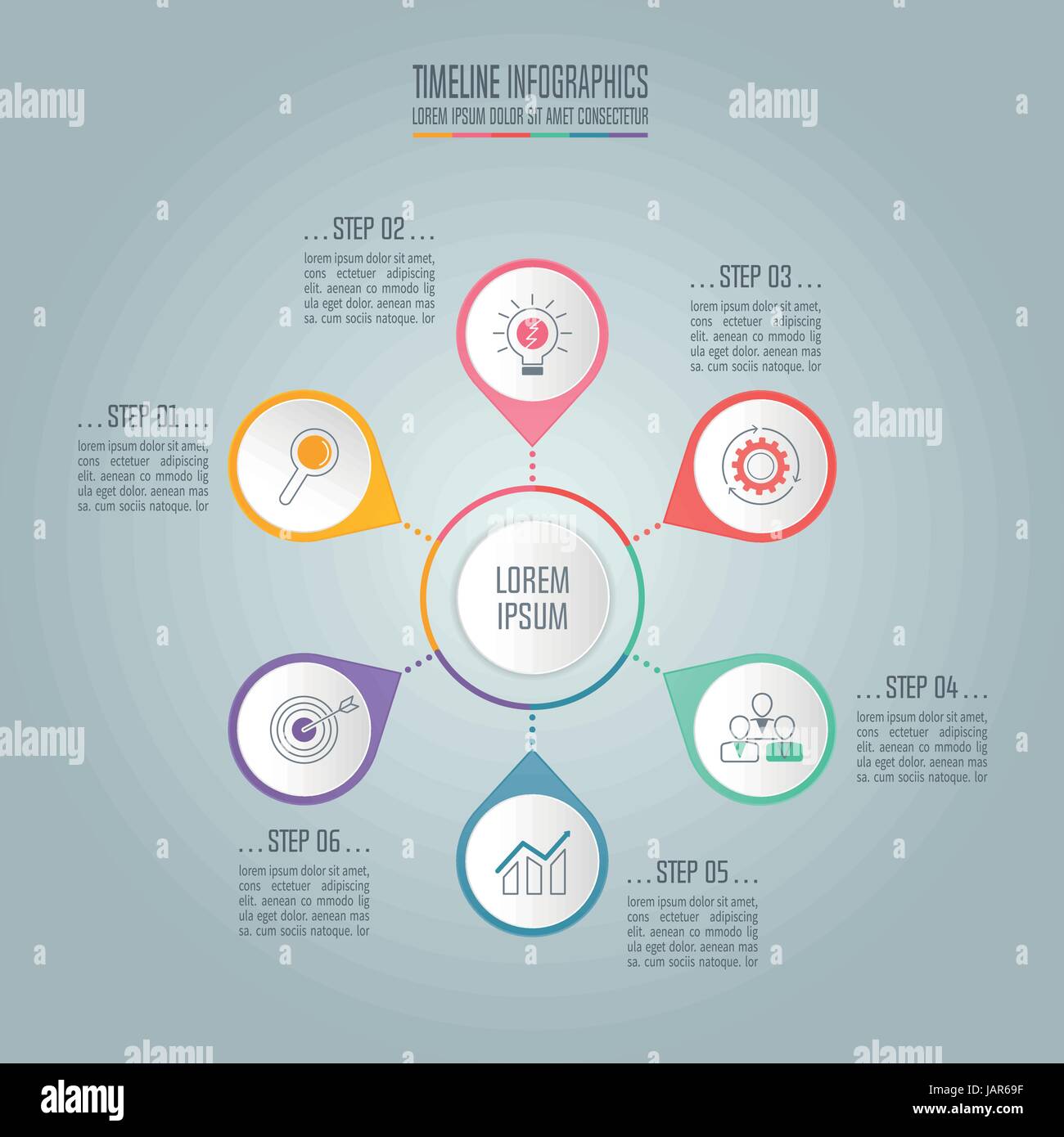 Creative concept for infographic. Timeline infographic design vector ...