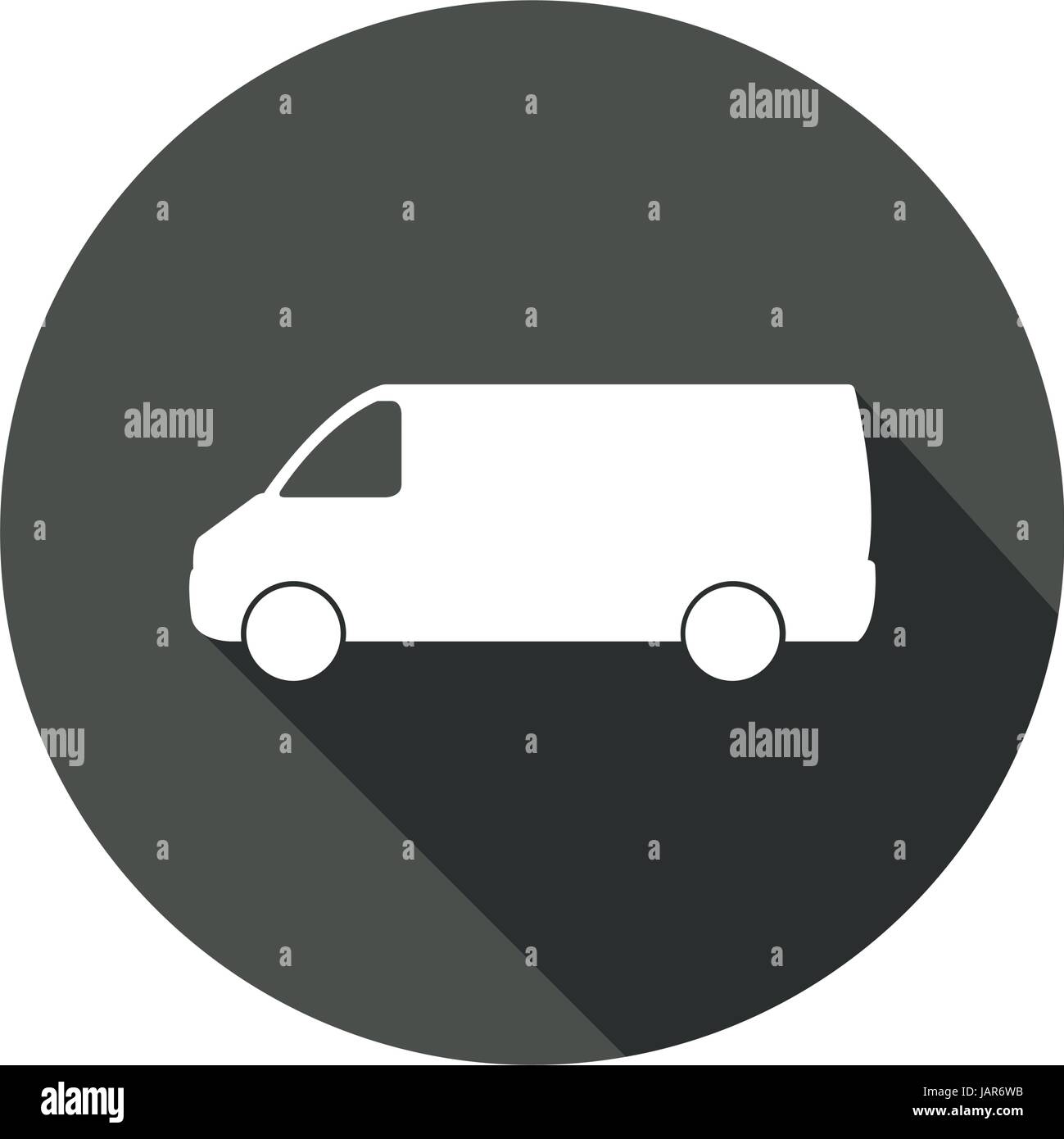 Van truck icon on white background in vector Stock Vector Image & Art ...