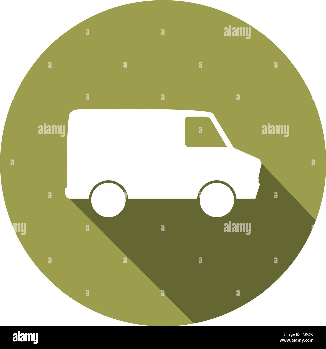 Van truck icon on white background in vector Stock Vector Image & Art ...