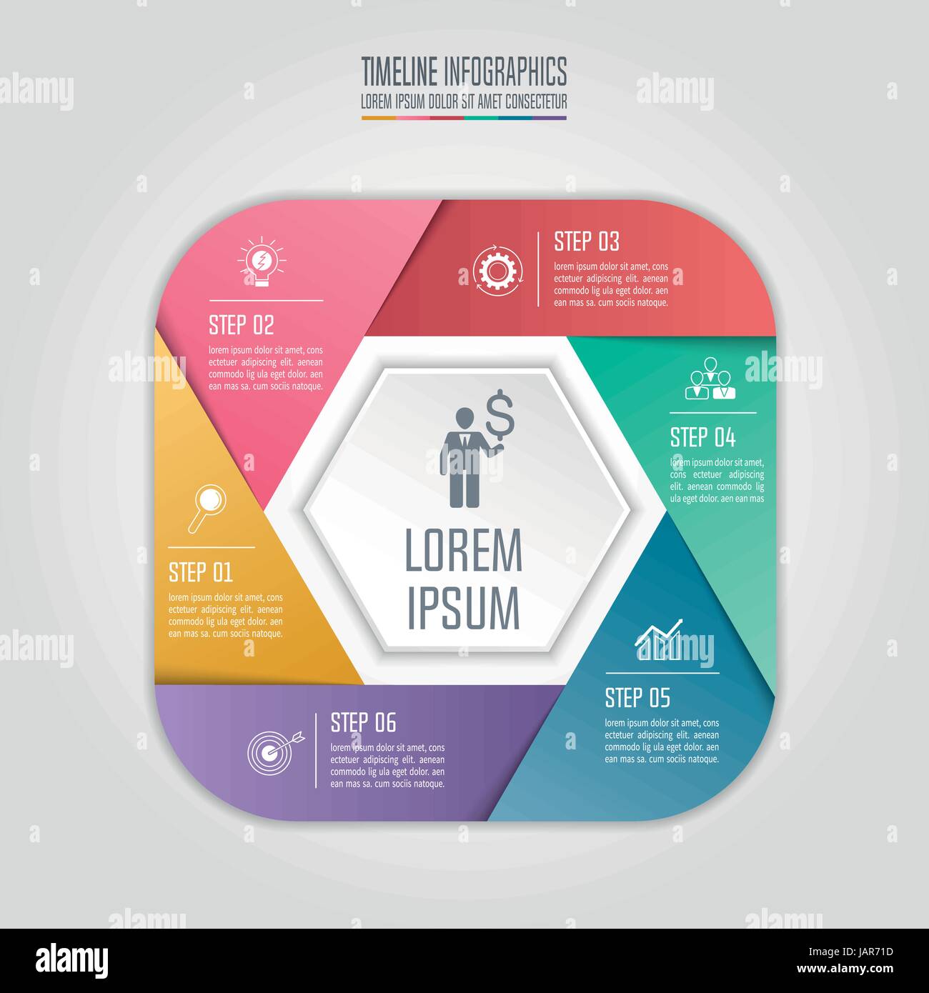 Creative concept for infographic. Timeline infographic design vector ...
