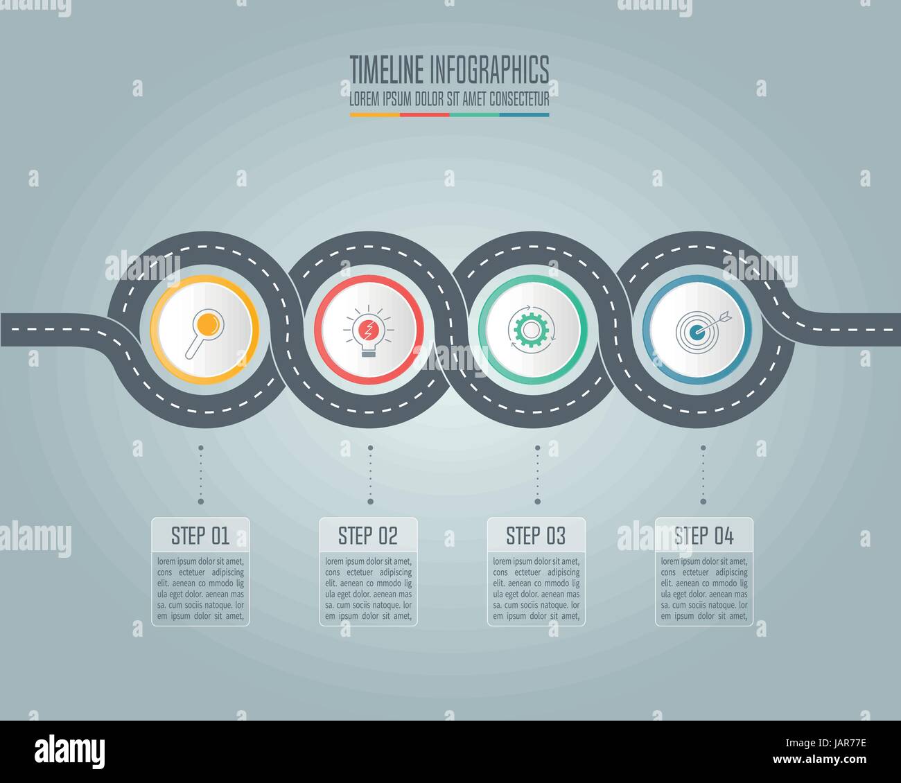 Creative concept for infographic. Timeline infographic design vector ...