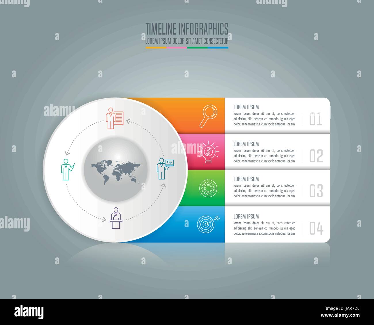 Creative concept for infographic. Timeline infographic design vector ...