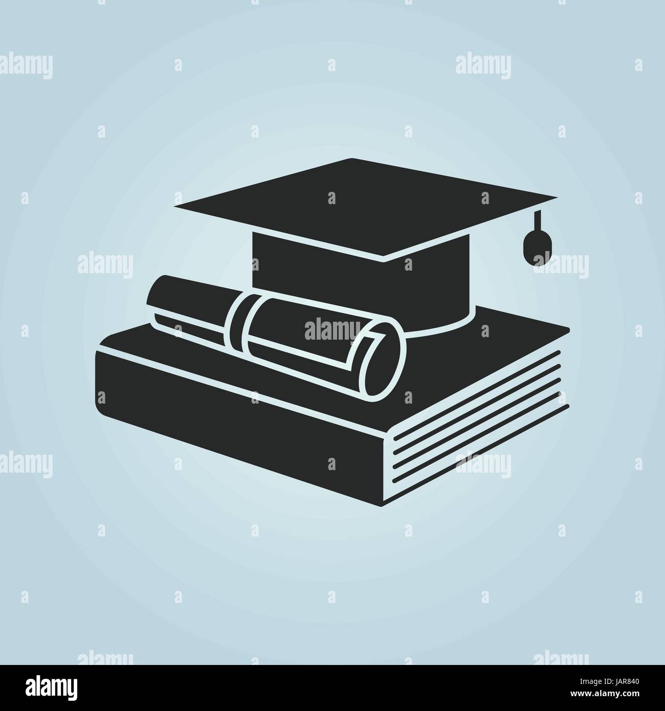 Diploma symbol Stock Vector Images - Alamy