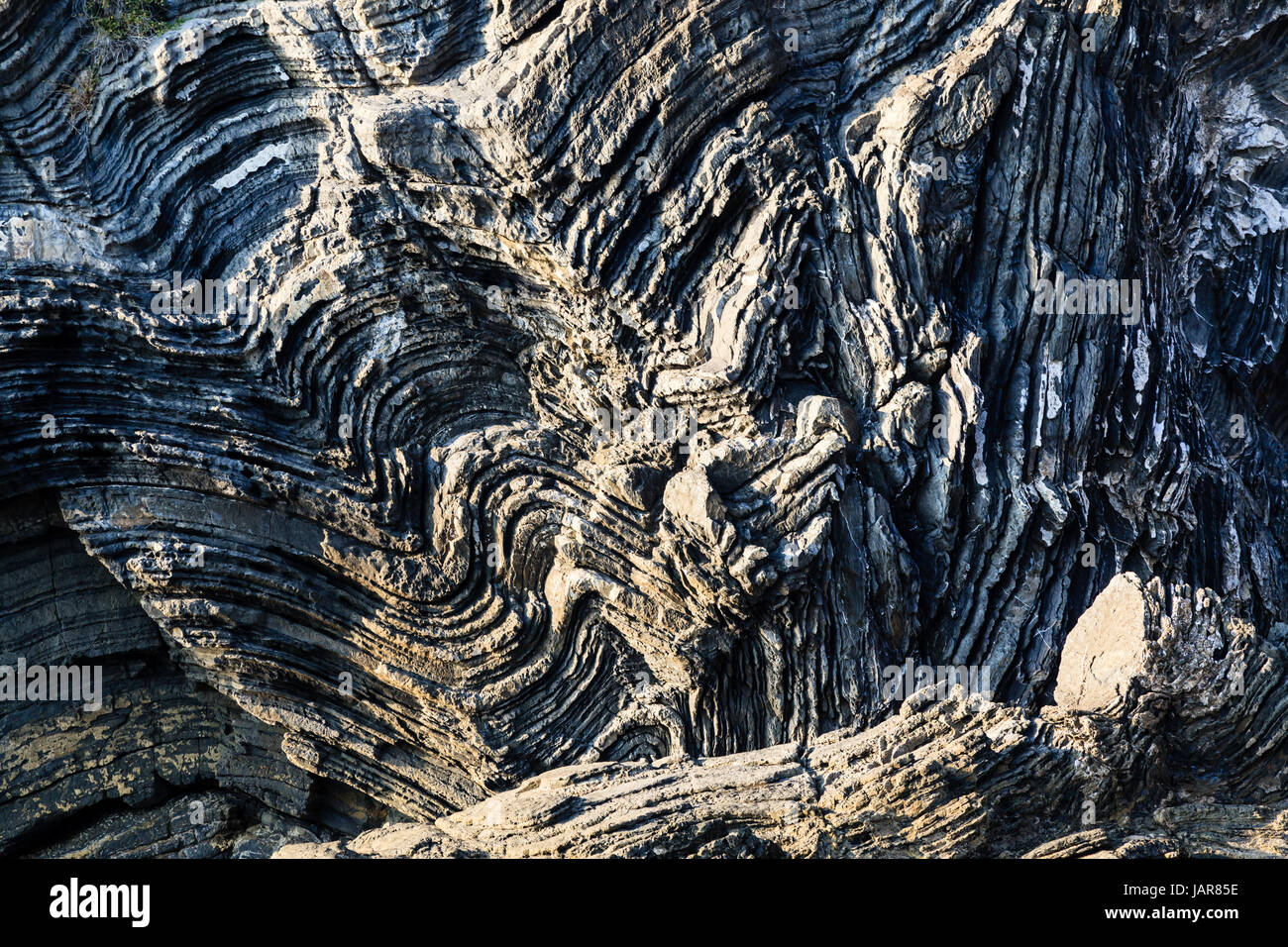 A Detailed Close Up of the Face of a Boulder Stock Photo - Alamy
