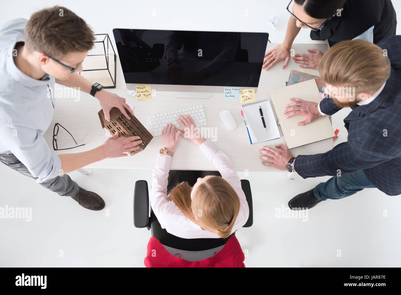 Young businesspeople working together Stock Photo - Alamy
