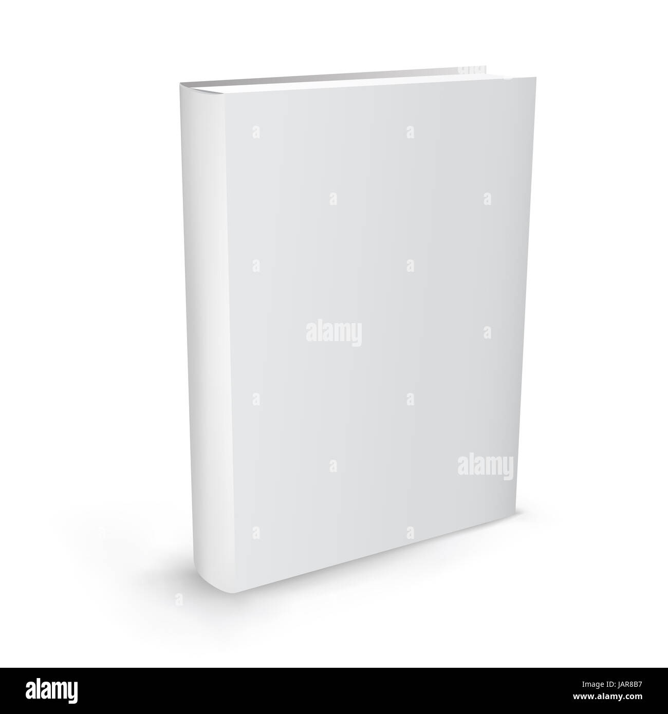 The white realistic book isolated on the white background Stock Photo ...