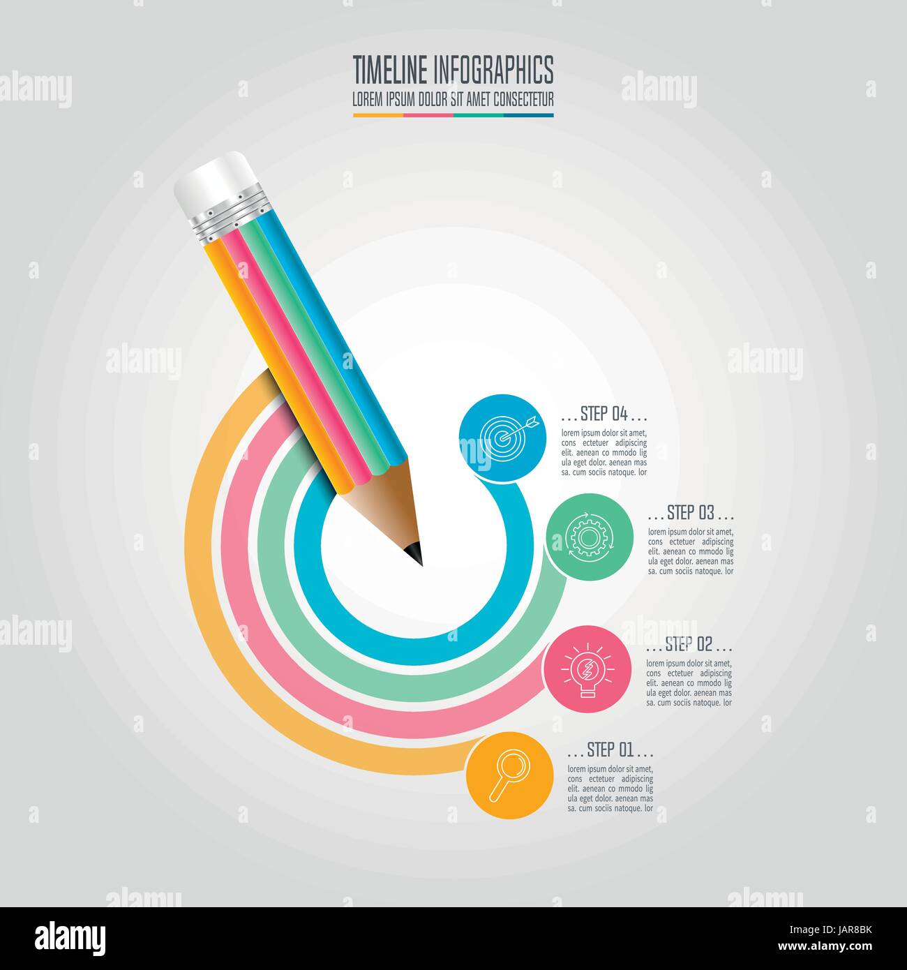 Learning Infographic Timeline