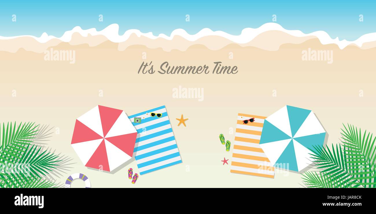 Summer time background. Top view with sunglasses, starfish, flip flop ...