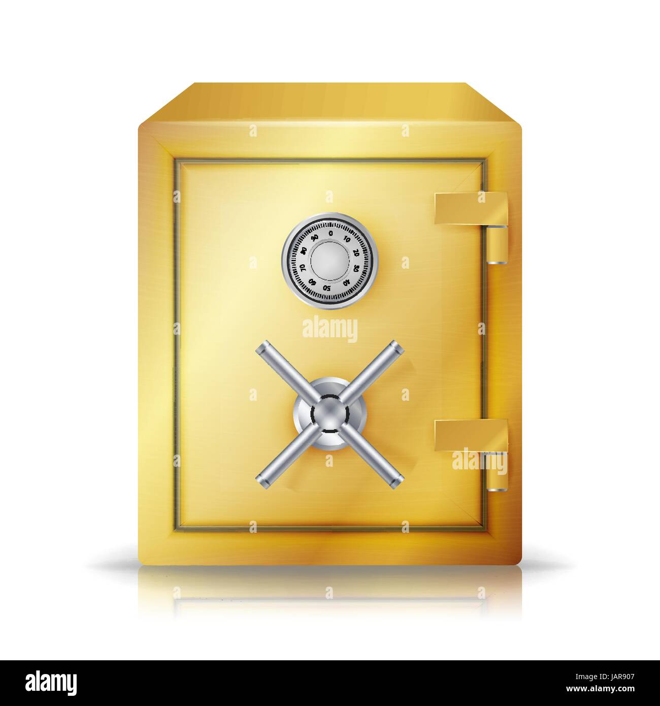 Metal Safe Realistic Vector. Combination Lock. Vector Illustration ...