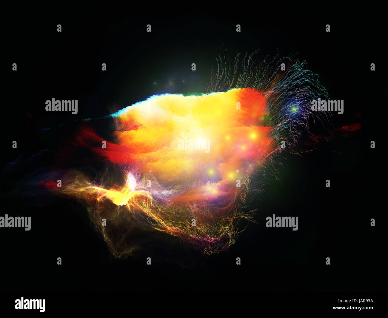 Fractal Nebula series. Backdrop of fractal textures and lights on the ...