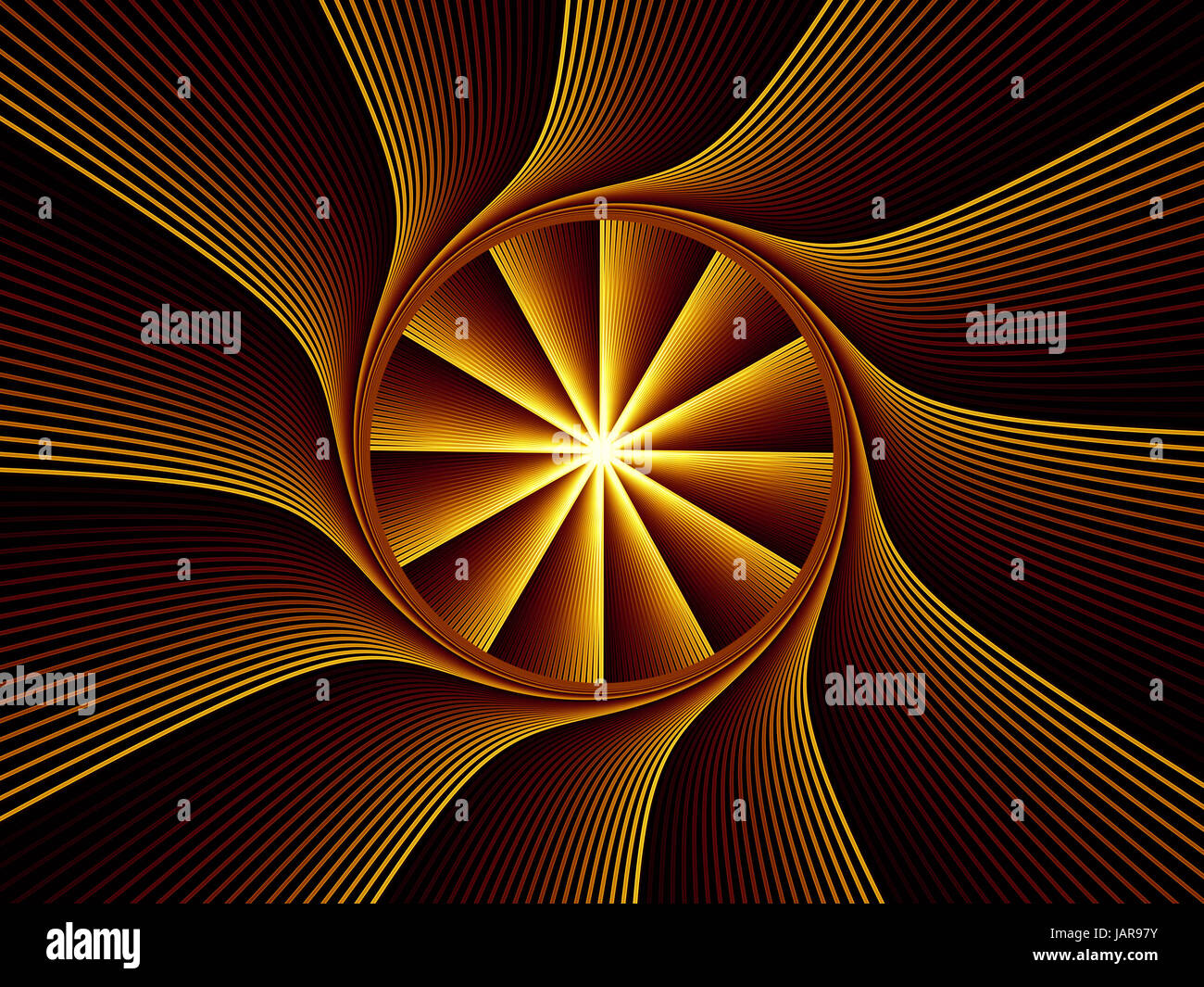 Fractal Burst series. Design composed of fractal radial burst pattern ...