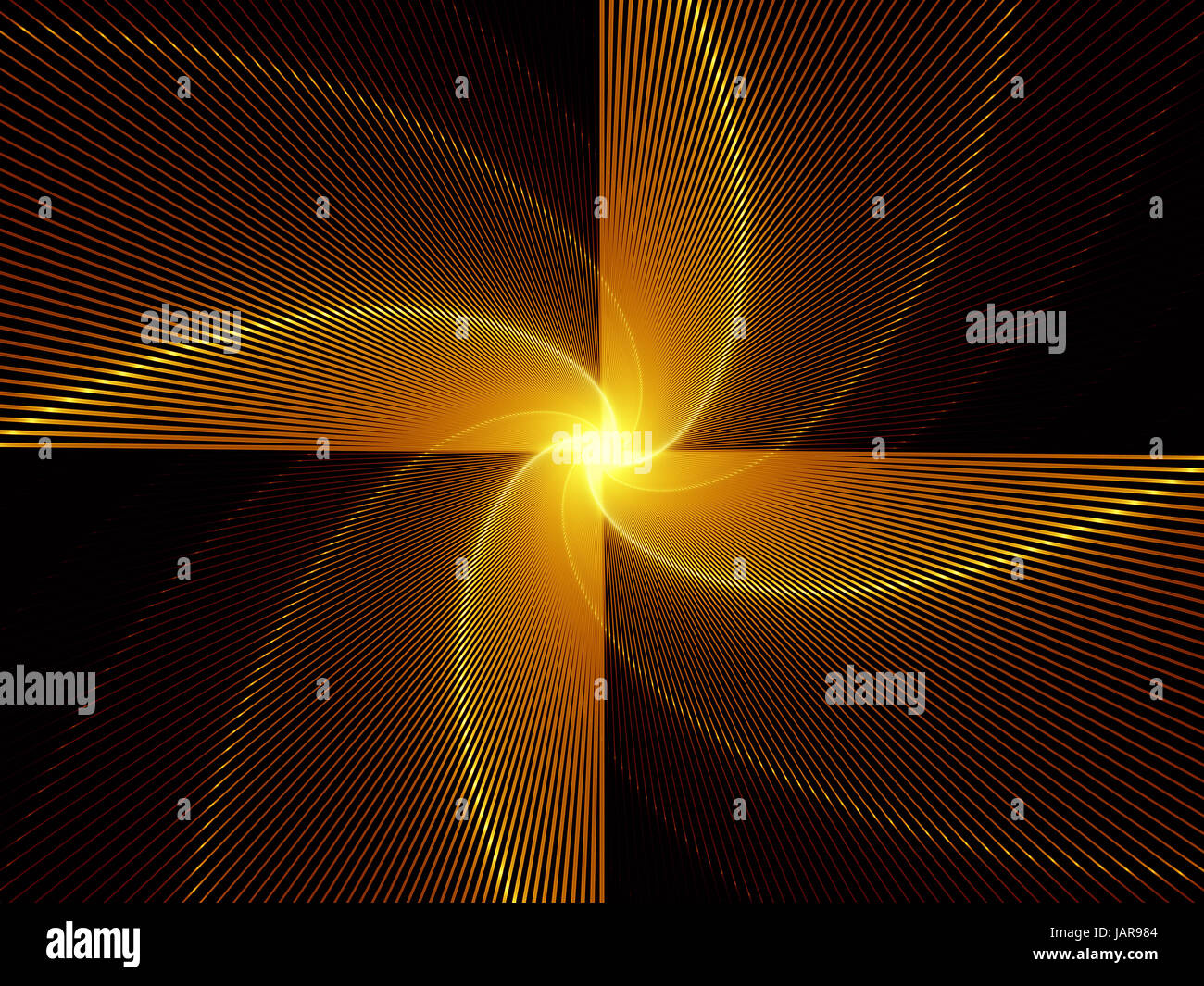 Fractal Burst series. Artistic abstraction composed of fractal radial ...
