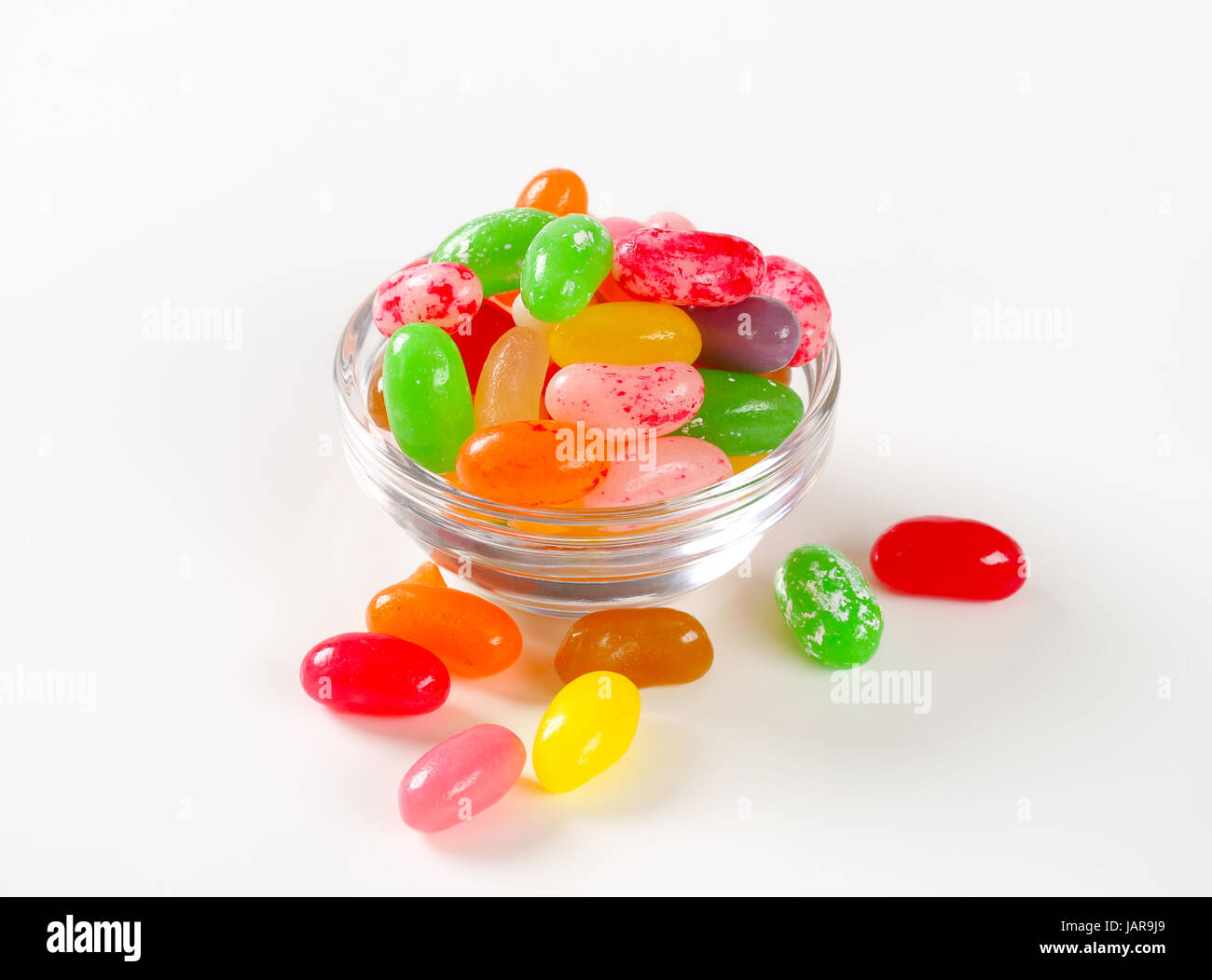 Assorted fruit flavored jelly beans Stock Photo - Alamy