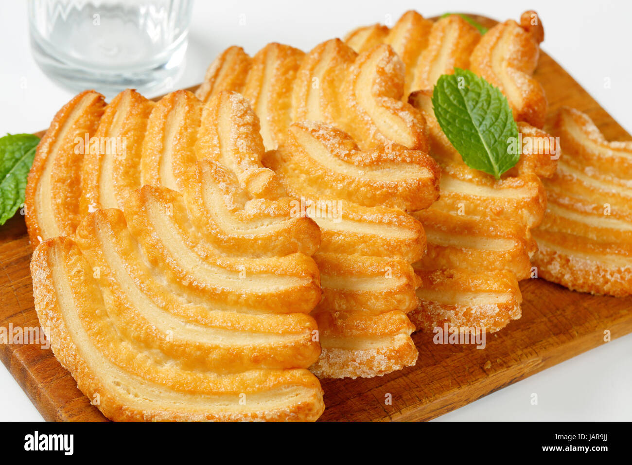 Italian puff pastry cookies coated with sugar Stock Photo - Alamy