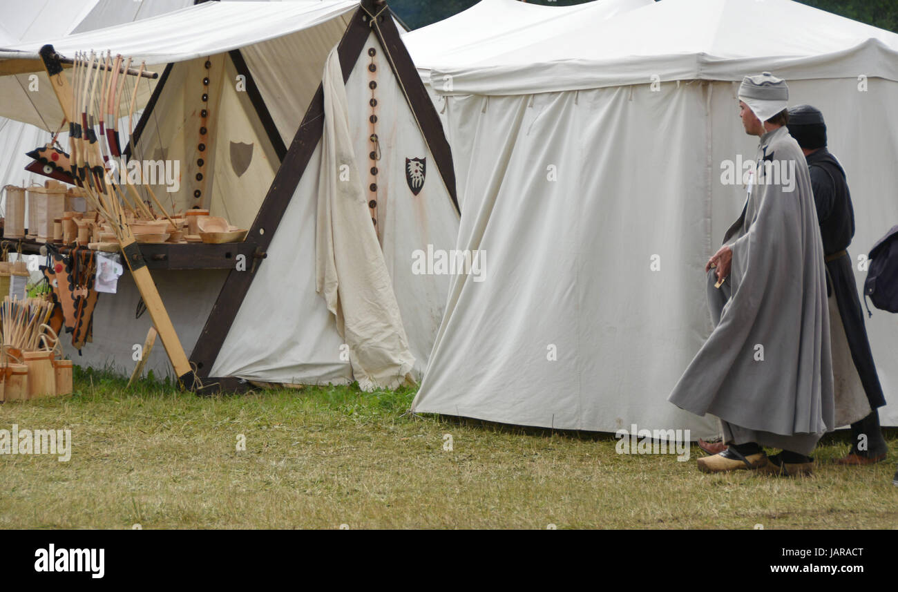The staging of the medieval Battle of Grunwald in which the Teutonic ...