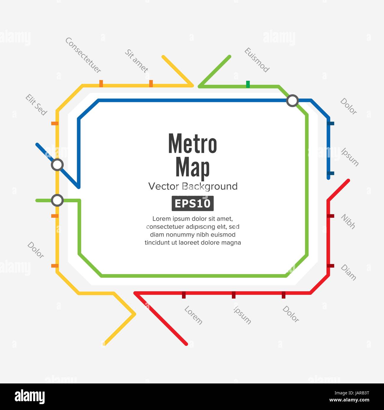 Metro map vector fictitious city hi-res stock photography and images ...