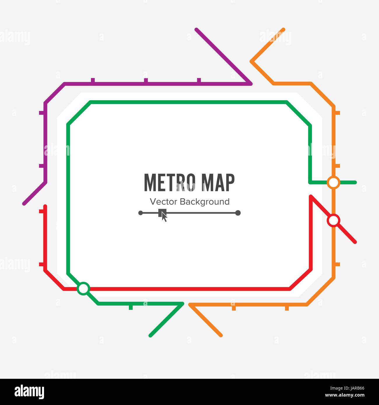 Metro Map Vector. Fictitious City Public Transport Scheme. Colorful ...