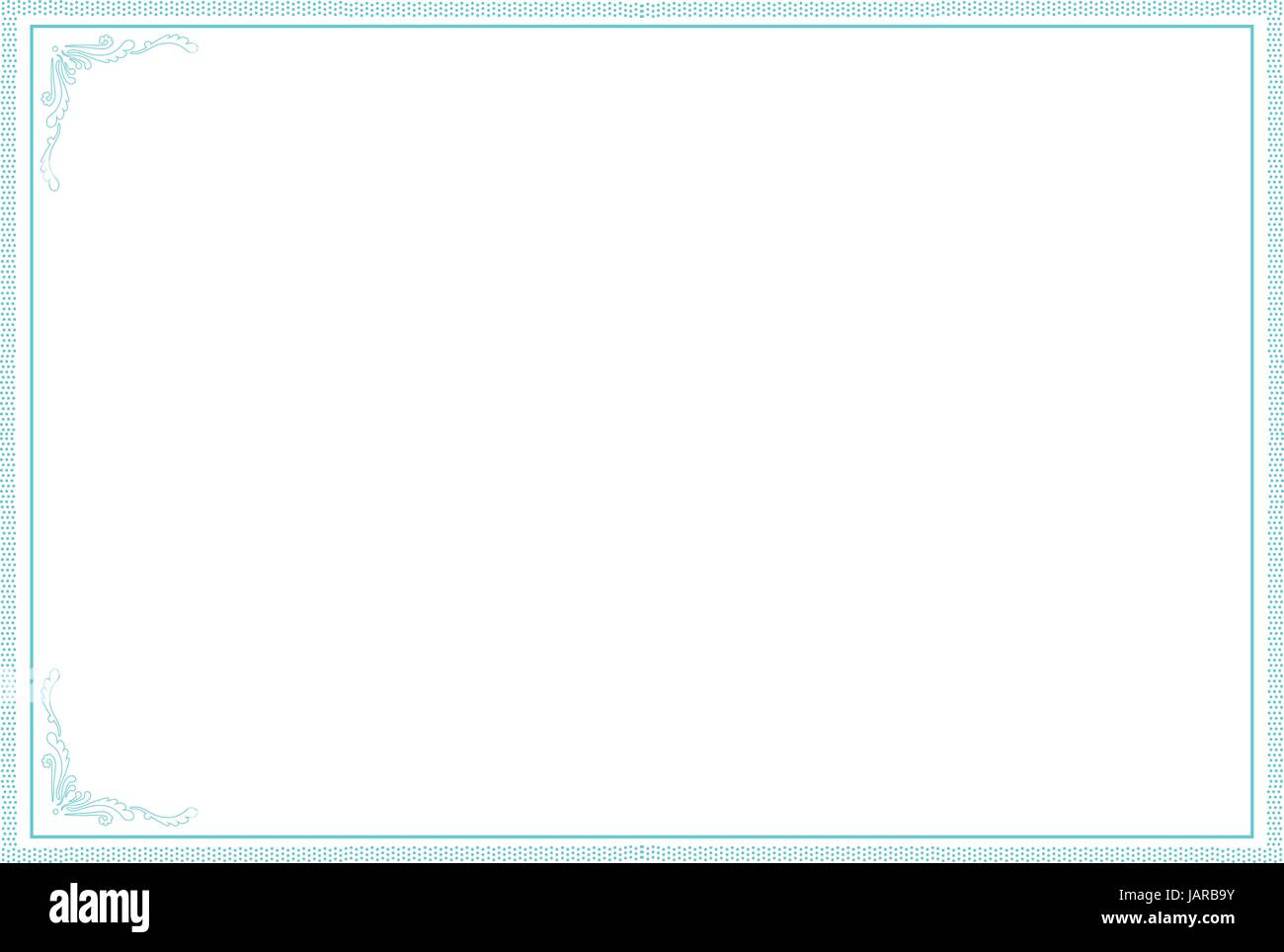 Blue Corner Borders Simple