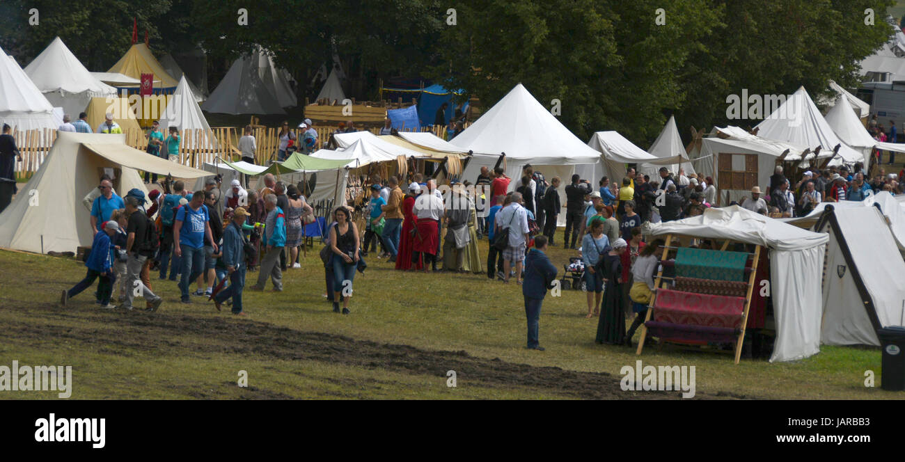 The staging of the medieval Battle of Grunwald in which the Teutonic ...