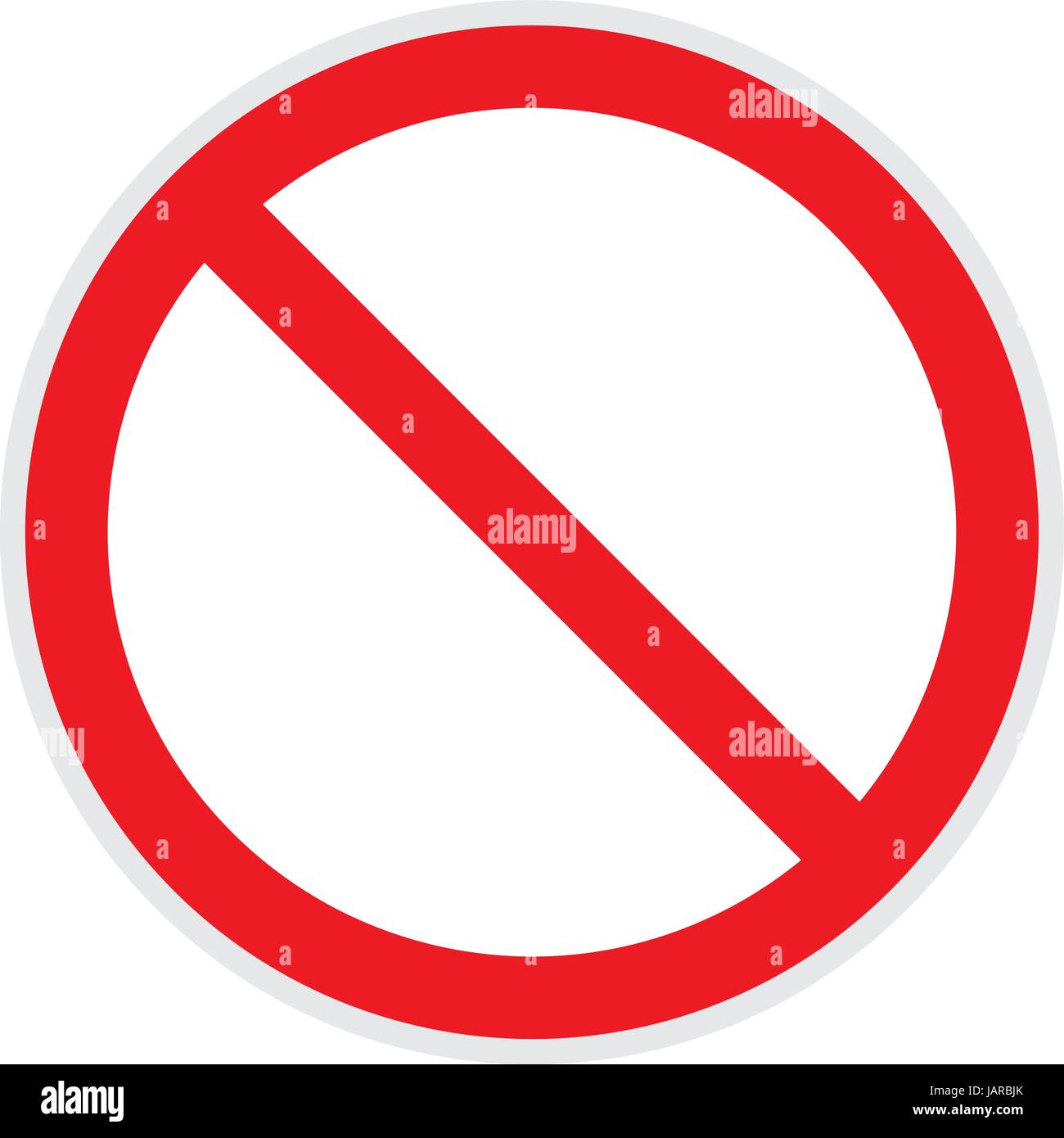 No sign in vector depicting banned activities Stock Vector Image & Art ...