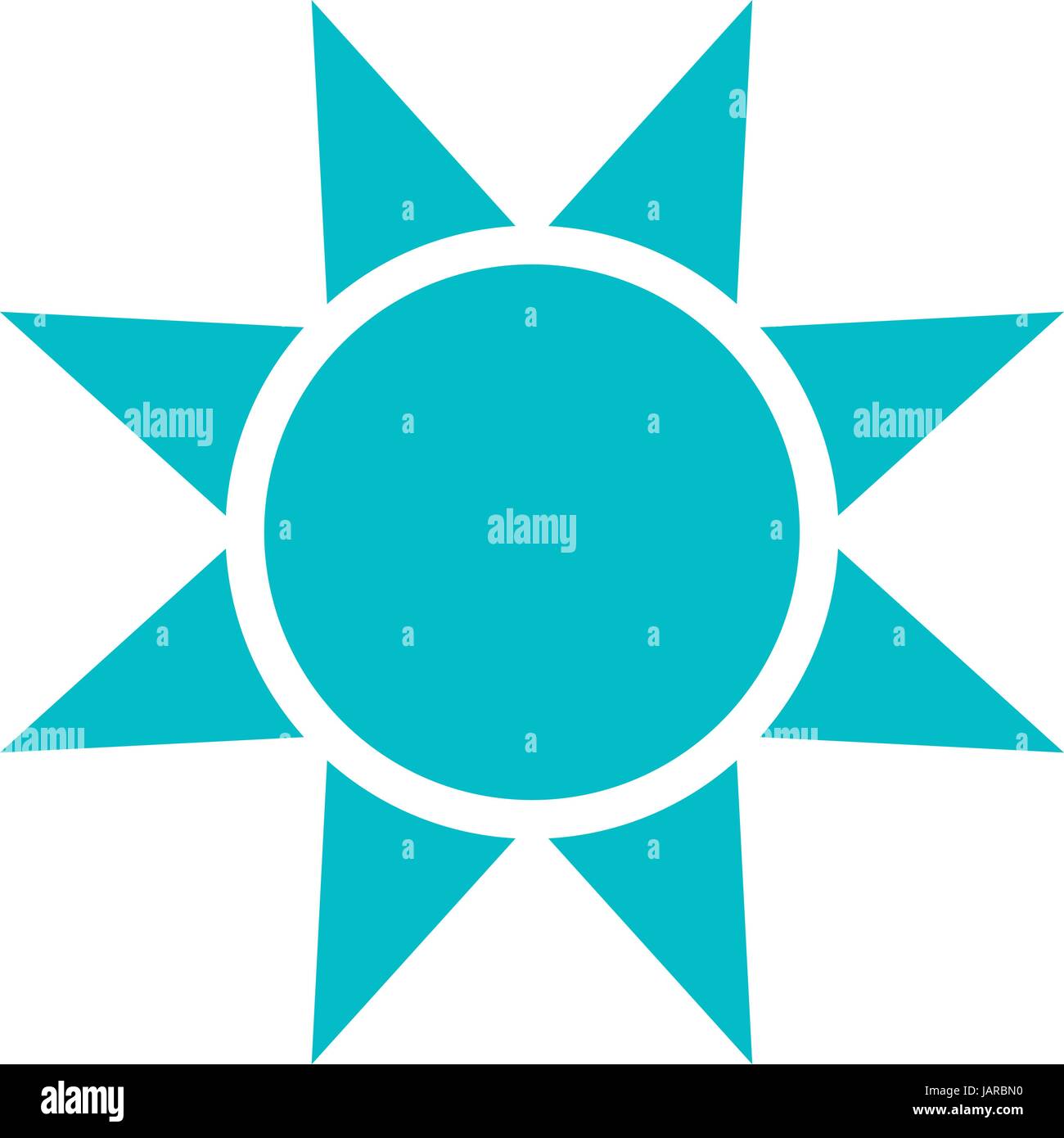 Simple sun icon hi-res stock photography and images - Alamy