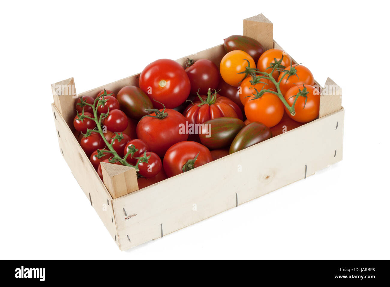 box with tomatoes Stock Photo - Alamy